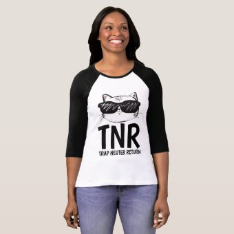 TNR TRAP NEUTER RETURN Cat-T-shirts T-Shirt | Zazzle