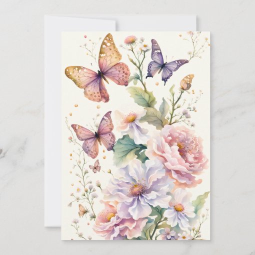 To a lifetime of butterflies spring bridal shower invitation | Zazzle