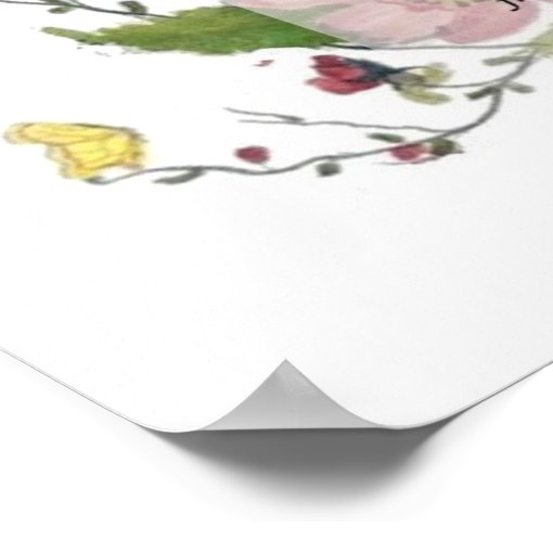To A Wild Rose Poem Poster | Zazzle