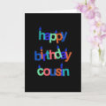 TO AN "AMAZING COUSIN" ON YOUR BIRTHDAY CARD | Zazzle