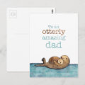 To an otterly amazing dad Sea otter Postcard | Zazzle