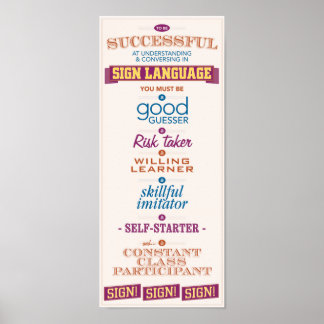 Asl Posters | Zazzle