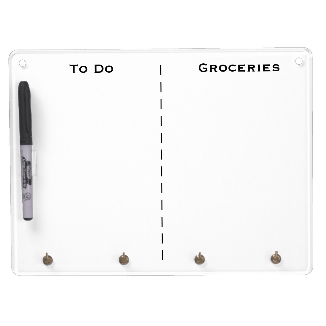 To Do and Grocery List Reminder DIY Custom Title Dry Erase Board With ...