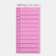 To do checklist | lined check box pink magnetic notepad | Zazzle