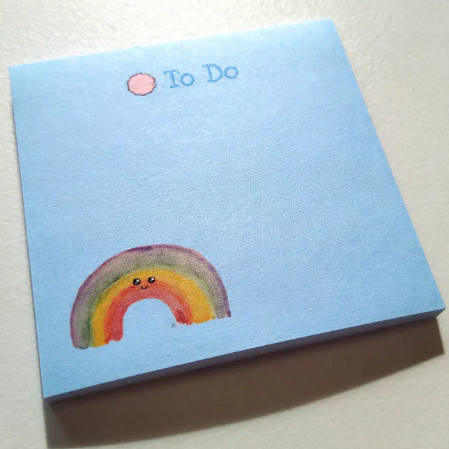 To Do, Kawaii Rainbow Post-it Notes | Zazzle