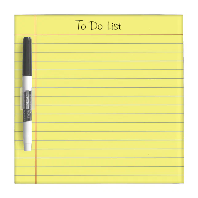 To Do List Dry-Erase Board | Zazzle