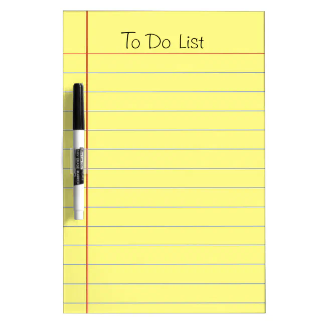 To Do List Dry-Erase Board | Zazzle
