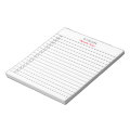 TO DO LIST Plain Minimalist Modern Lined Paper Notepad | Zazzle
