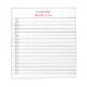 TO DO LIST Plain Minimalist Modern Lined Paper Notepad | Zazzle