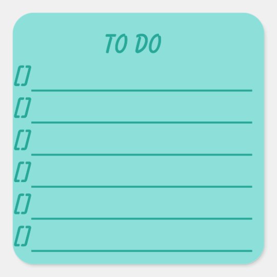 To Do List Planner Sticker | Zazzle.com