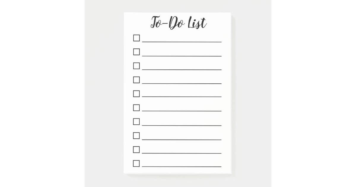To-do List Post-it Notes | Zazzle