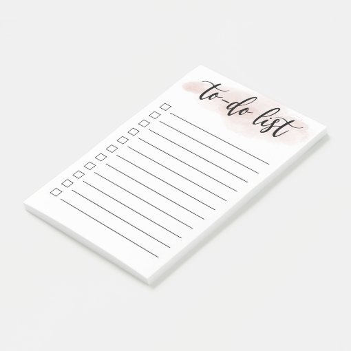 to do list post it notes with watercolour | Zazzle