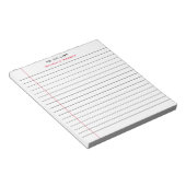 TO DO LIST Your Name Lined Paper Professional Notepad | Zazzle
