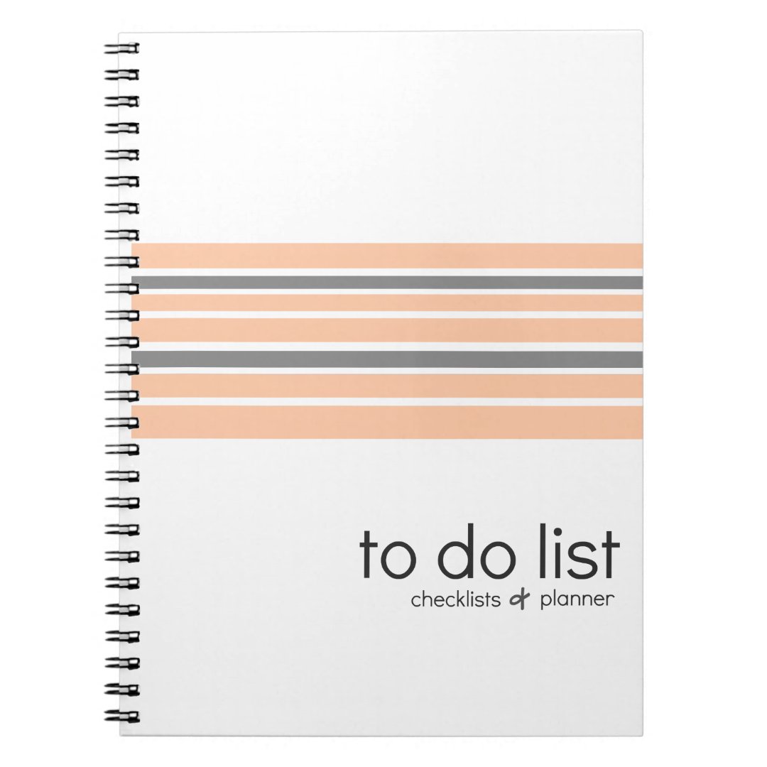 To-Do Lists checklist & planner notebook | Zazzle