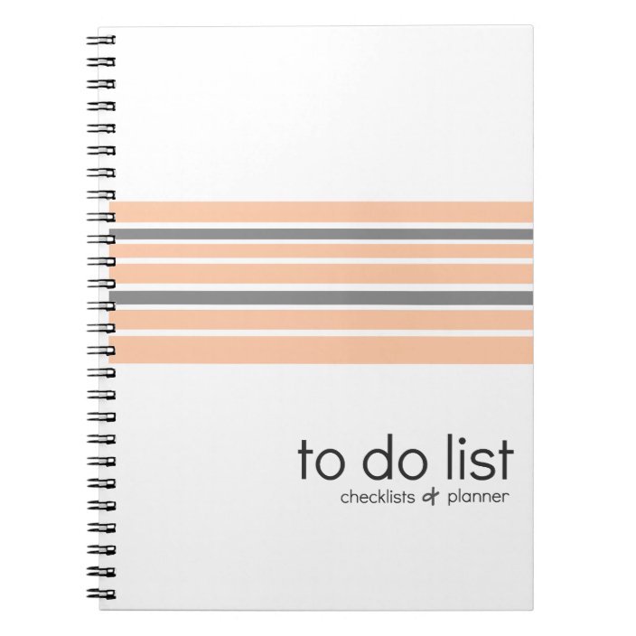 To-Do Lists checklist & planner notebook | Zazzle.com