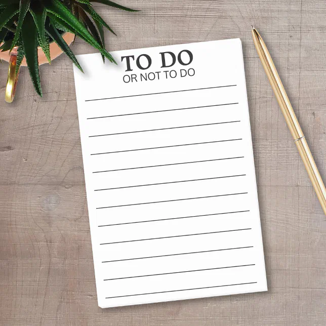 To Do or Not To Do - Funny Phrase Post-it Notes | Zazzle
