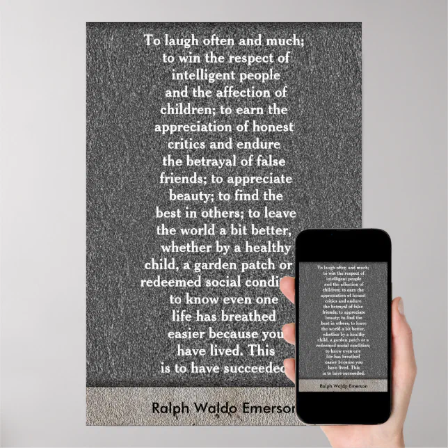 To laugh often and much - art poster | Zazzle
