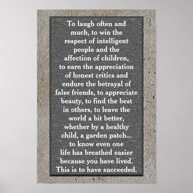 To laugh often - art poster | Zazzle