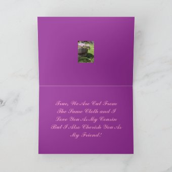 To My Dear Cousin... Card | Zazzle