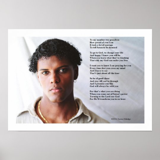 To My Grandson Poster | Zazzle.com