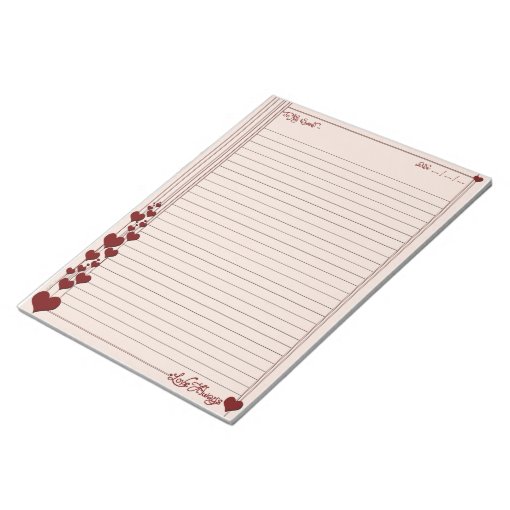 To My Sweet Notepad | Zazzle