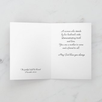 To Our First Lady Card | Zazzle