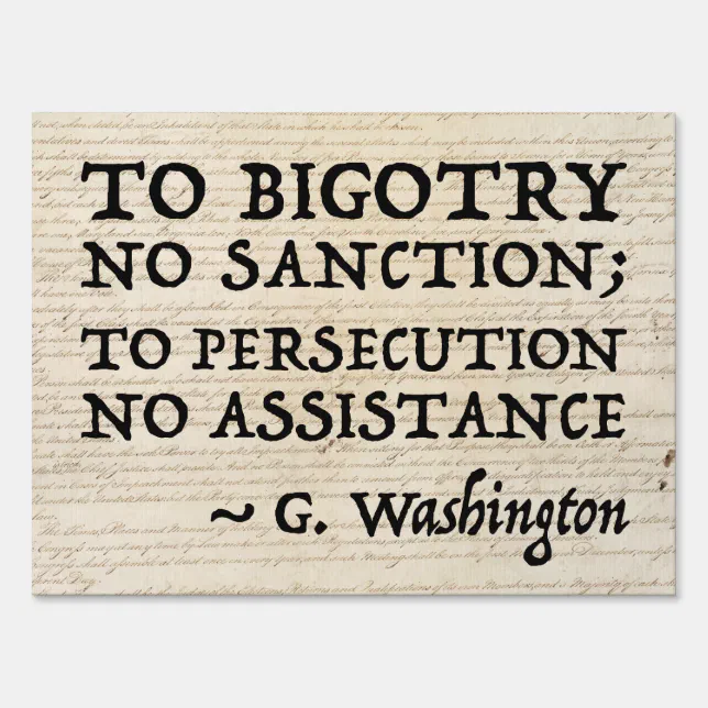 To Persecution No Assistance 24x18 Yard Sign | Zazzle