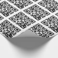 To personalize QR Code Wrapping Paper | Zazzle