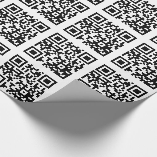 To personalize QR Code Wrapping Paper | Zazzle