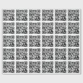 To personalize QR Code Wrapping Paper | Zazzle