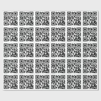 To personalize QR Code Wrapping Paper | Zazzle