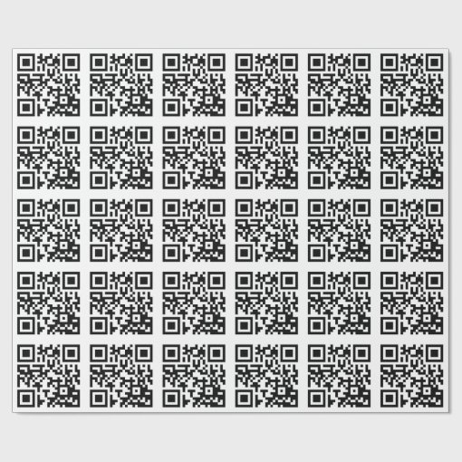 To personalize QR Code Wrapping Paper | Zazzle