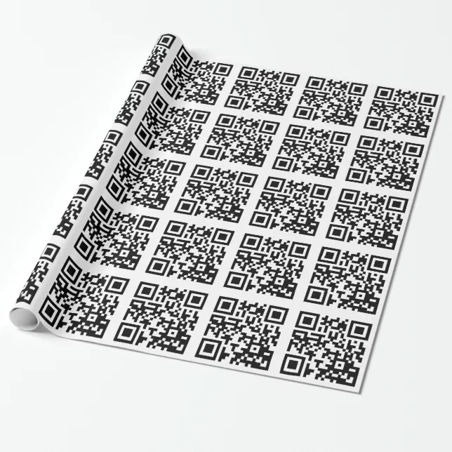 To personalize QR Code Wrapping Paper | Zazzle
