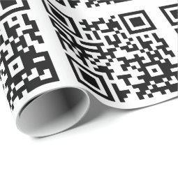 To personalize QR Code Wrapping Paper | Zazzle