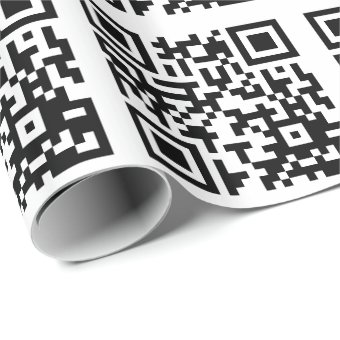 To personalize QR Code Wrapping Paper | Zazzle
