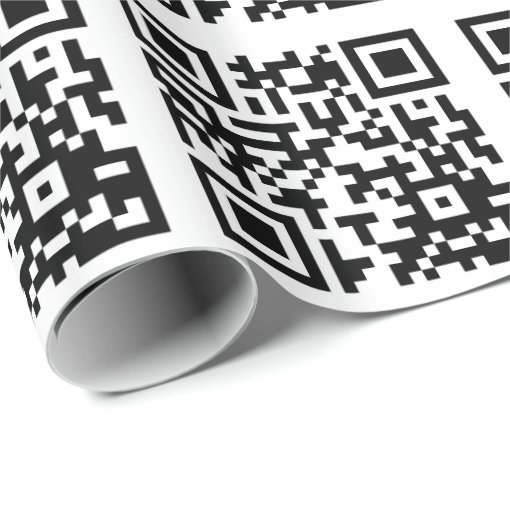 To personalize QR Code Wrapping Paper | Zazzle