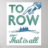 rowing teamwork poster