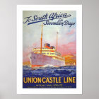 Union Castle to South Africa Poster | Zazzle.com