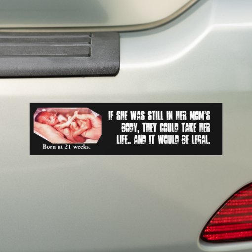 to take a life.. bumper sticker | Zazzle