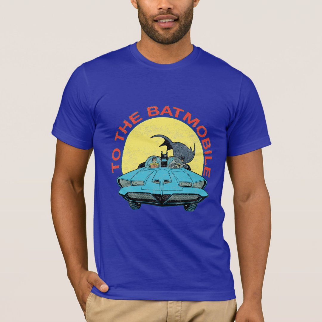 To The Batmobile - Distressed Icon T-Shirt | Zazzle