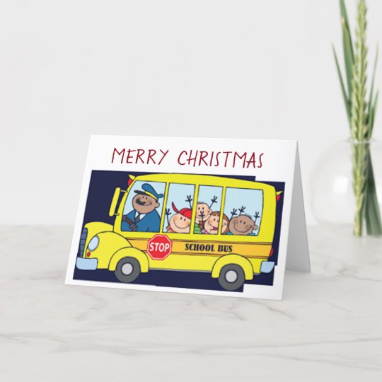 TO THE **BEST BUS DRIVER EVER** AT CHRISTMAS HOLIDAY CARD | Zazzle.com