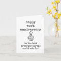 To the Best Coworker, Happy Work Anniversary Card | Zazzle