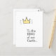 To the KING of our Castle... Cute Father's Day Postcard | Zazzle