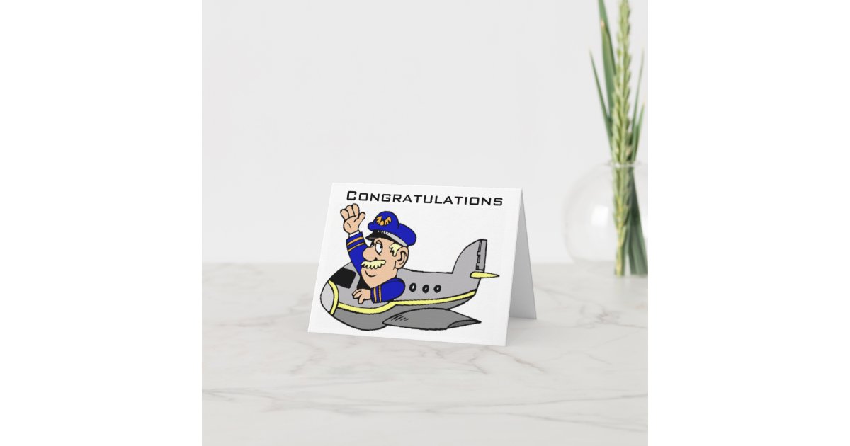 TO THE "NEW PILOT" CONGRATULATIONS CARD | Zazzle.com