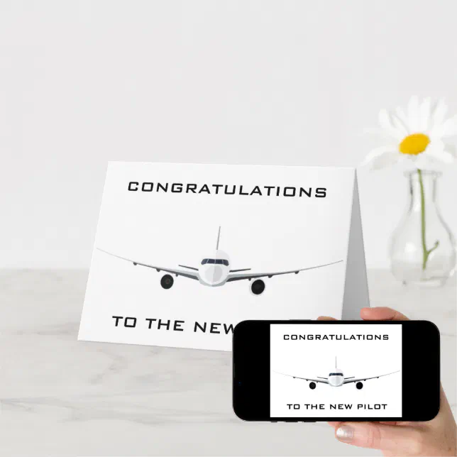 TO THE "NEW PILOT" CONGRATULATIONS CARD | Zazzle