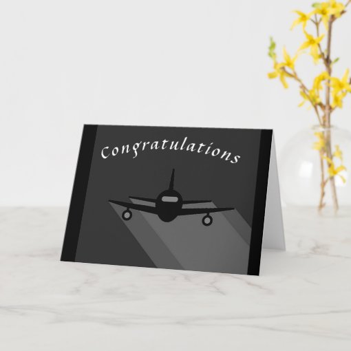 **TO THE NEW PILOT** CONGRATULATIONS CARD | Zazzle