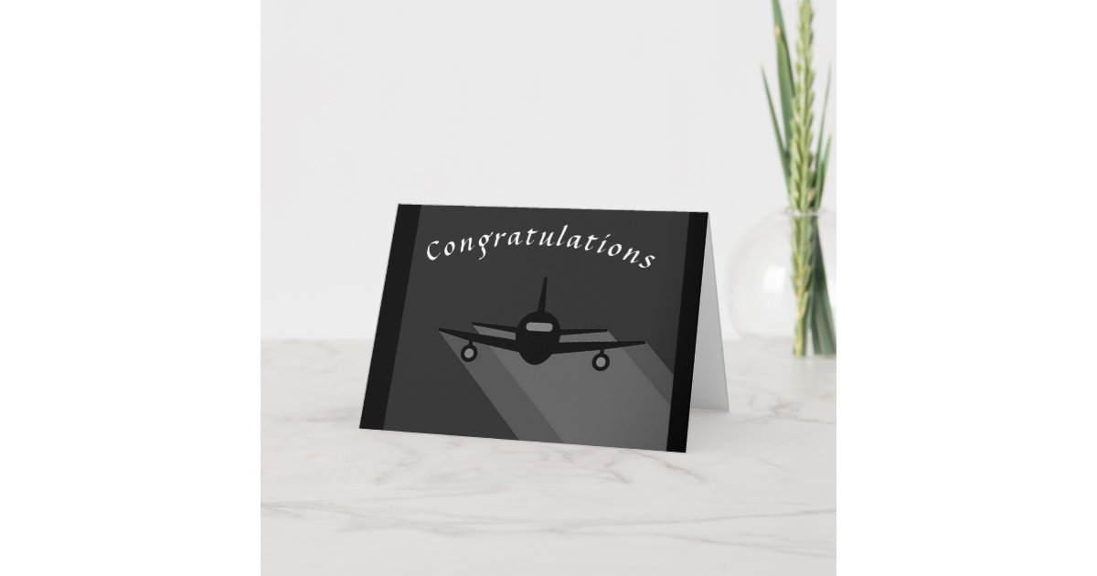 **TO THE NEW PILOT** CONGRATULATIONS CARD | Zazzle