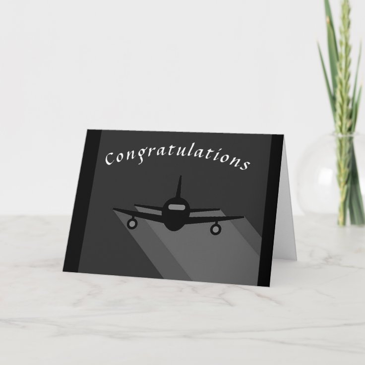**TO THE NEW PILOT** CONGRATULATIONS CARD | Zazzle