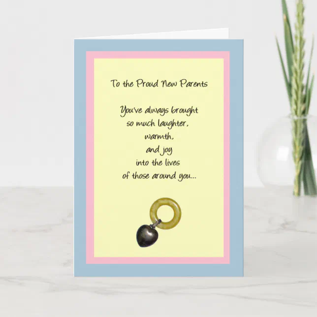 To the Proud New Parents Card | Zazzle