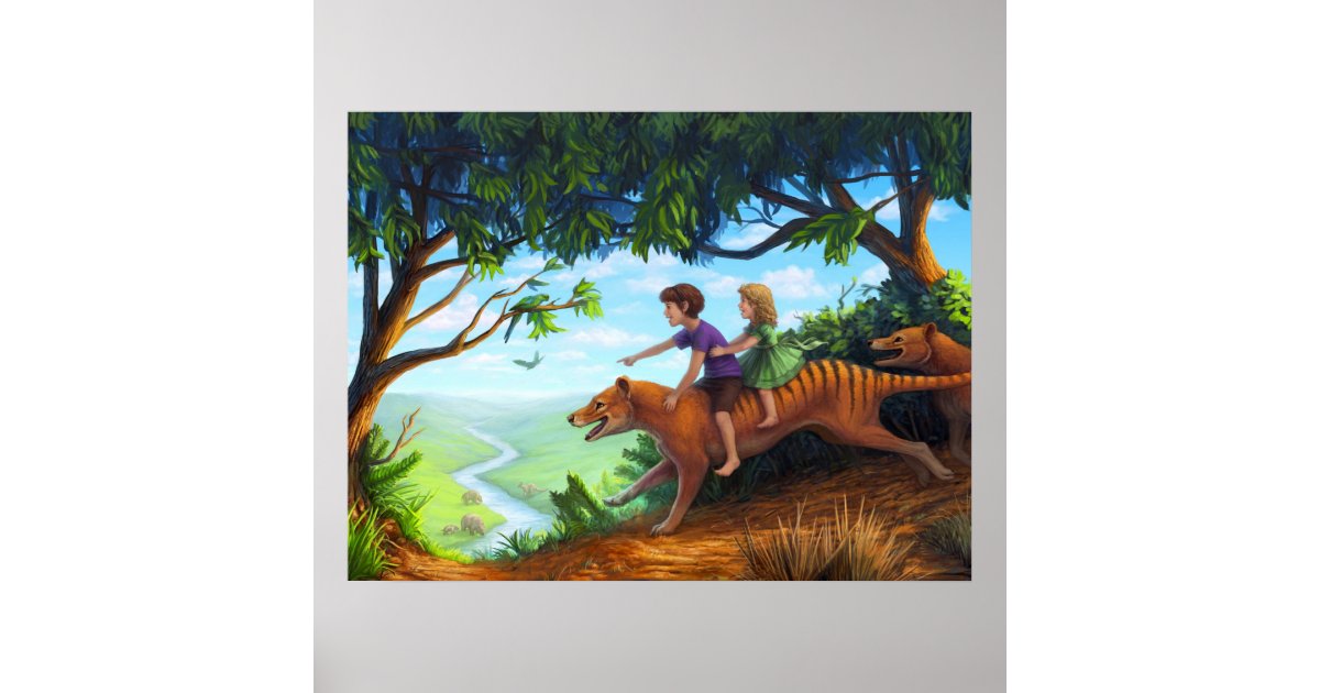 To the valley of megafauna poster | Zazzle